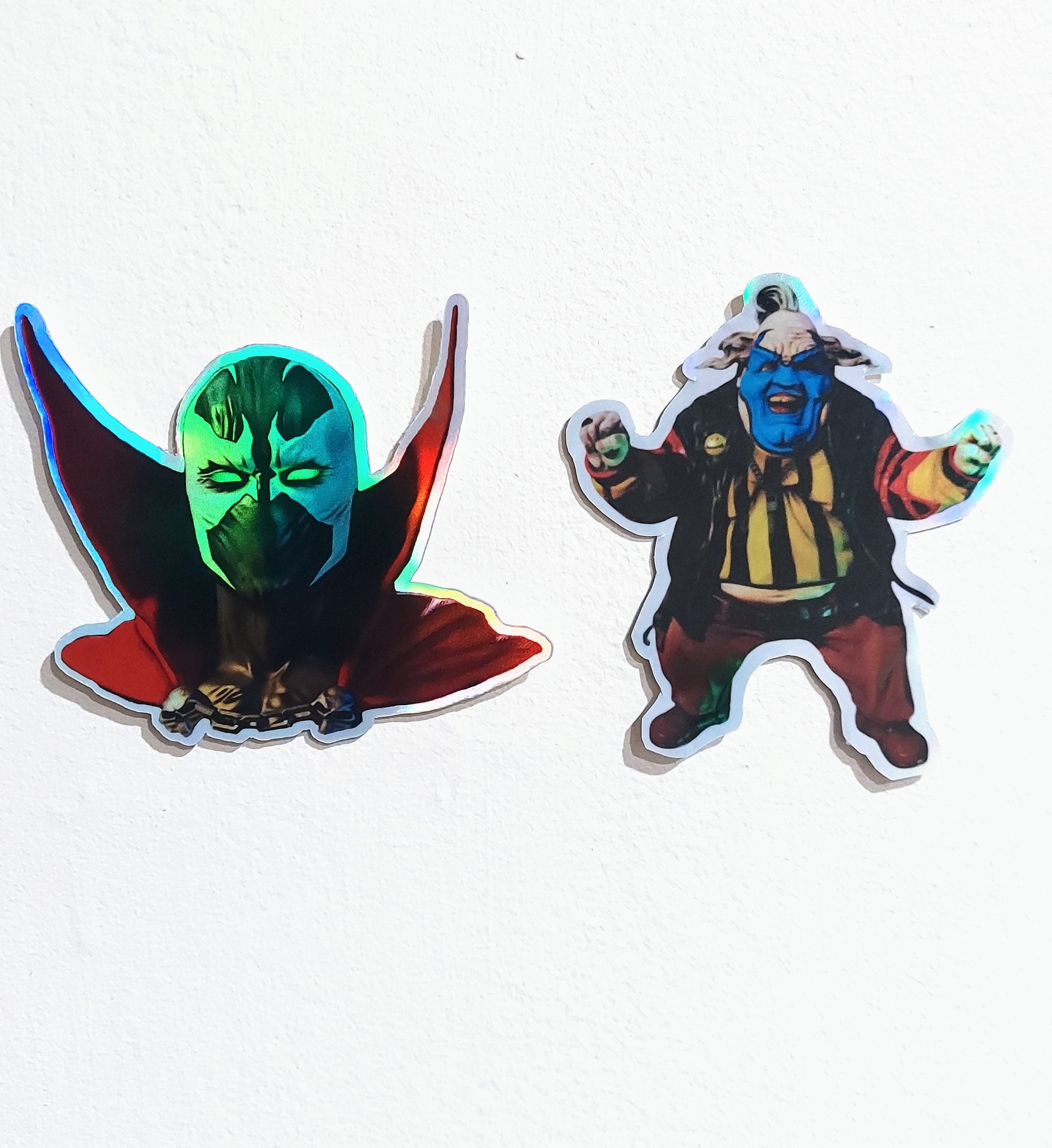 Spawn / Clown Holographic Vinyl Sticker - Etsy