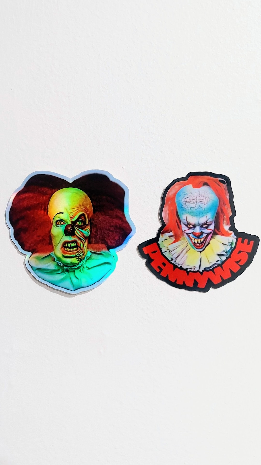Pennywise It Movie Holographic Horror Stickers 1990/2017 | Stephen King ...