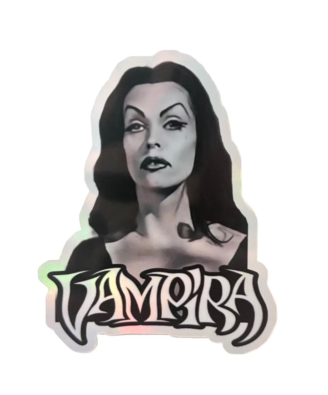 Vampira Holographic Sticker - Etsy