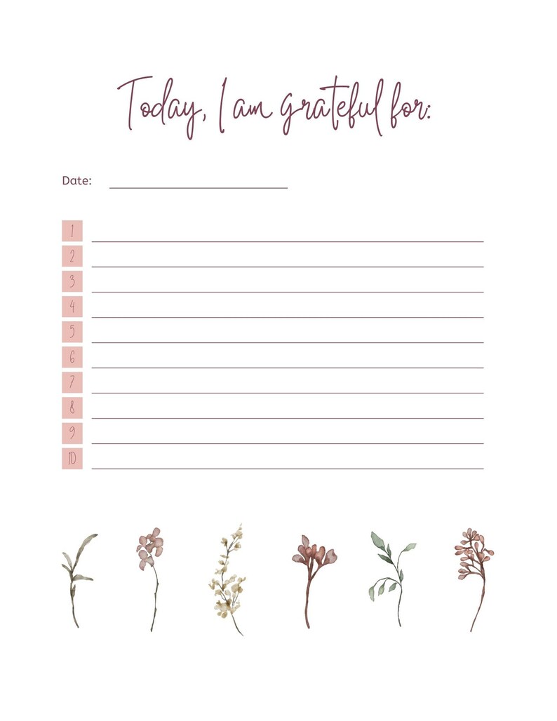 Gratitude Journal Printable | Thankfulness & Praise Book | Christian ...