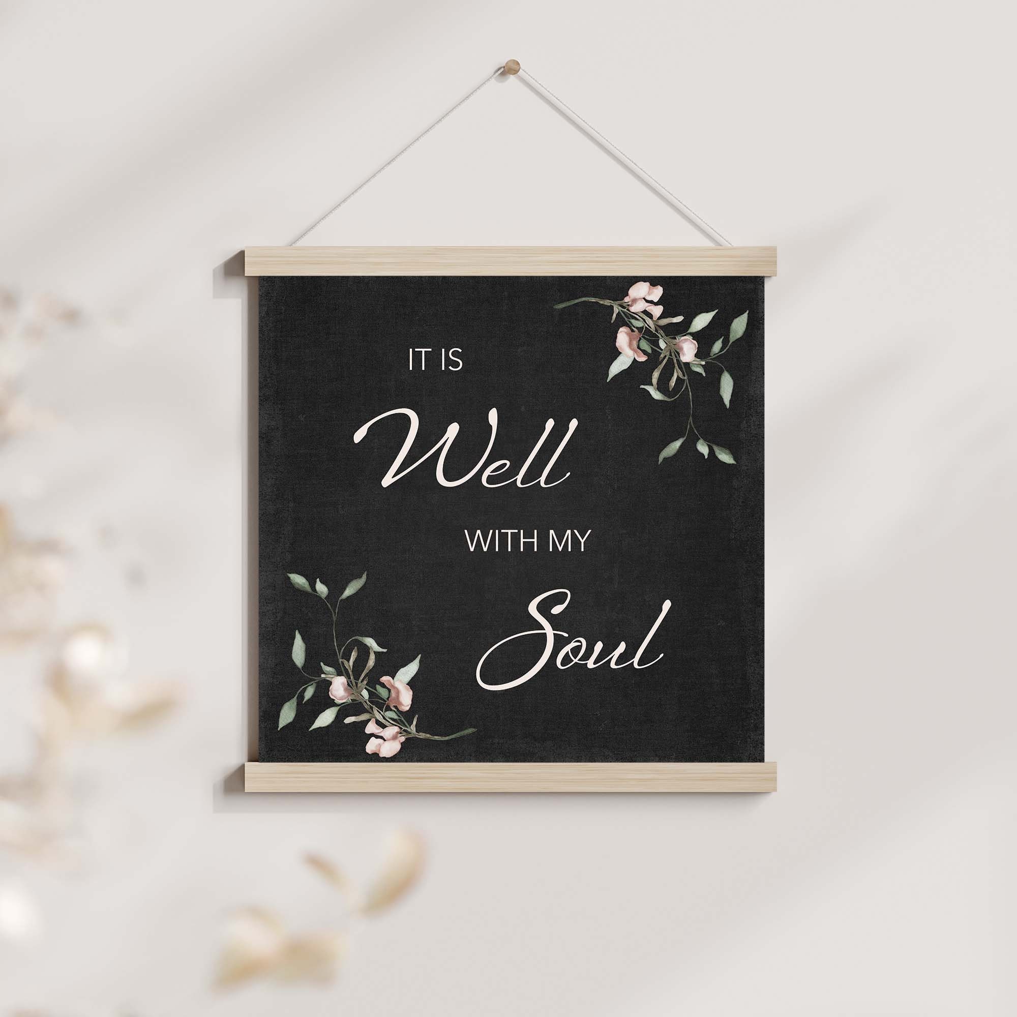 It is Well With My Soul Wall Art | Hymn Art Print | Chalk Wall Art ...