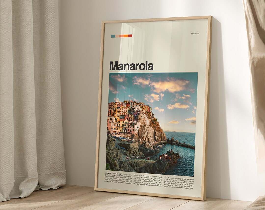 Manarola Print, Manarola Wall Art, Manarola City Poster, City Travel ...