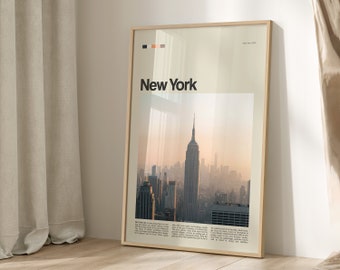 New York City Print, New York City Poster, New York City Wall Art, Oil Painting Poster, City ...