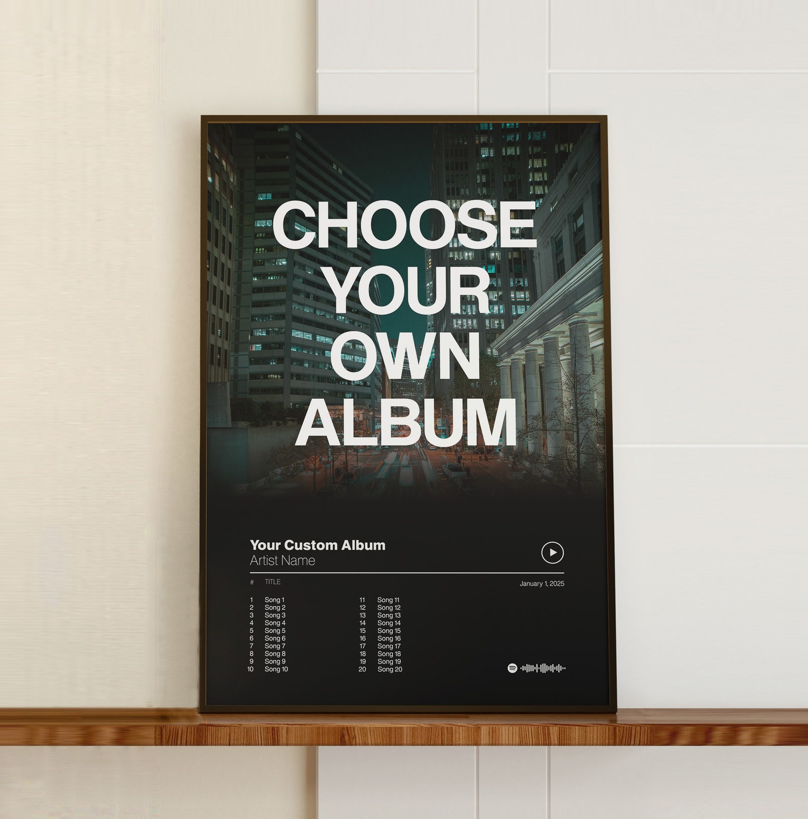 Custom Album Cover Poster Custom Album Poster Custom Music - Etsy