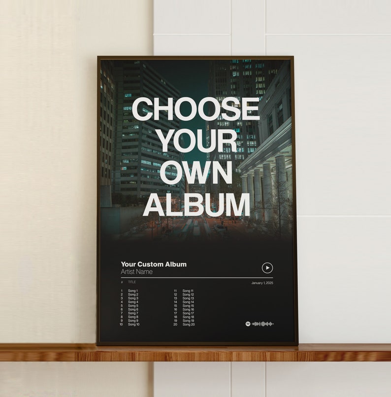 Custom Album Cover Poster Custom Album Poster Custom Music - Etsy