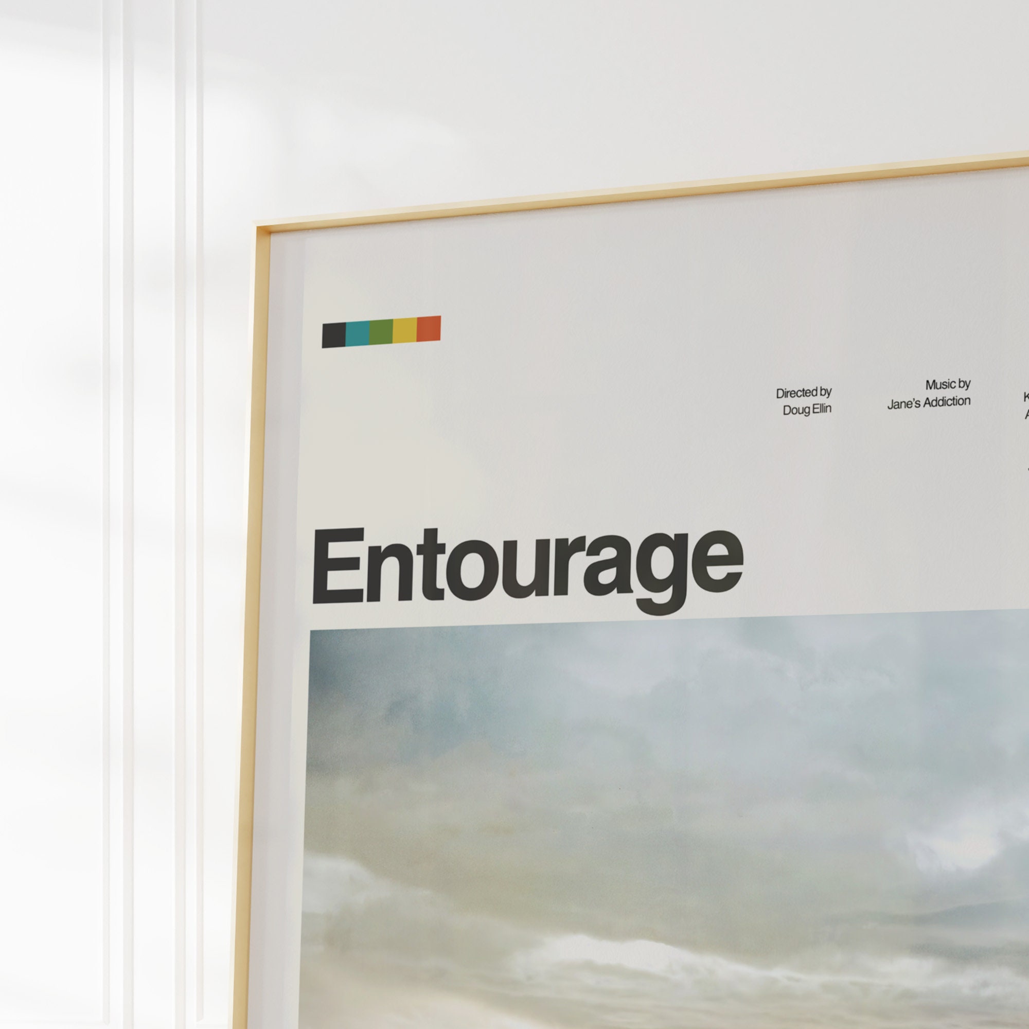 Entourage Tv Series Poster, Modern Tv Series Poster Designed & Sold By ...