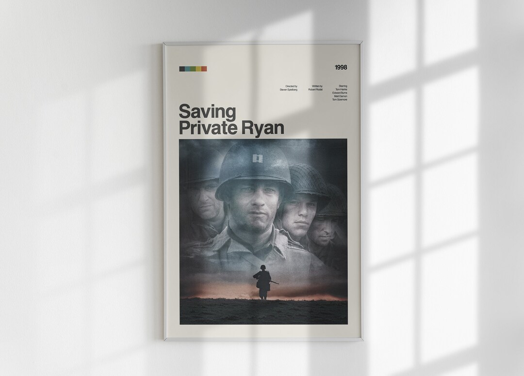 Saving Private Ryan Movie Poster Modern Movie Poster Print - Etsy