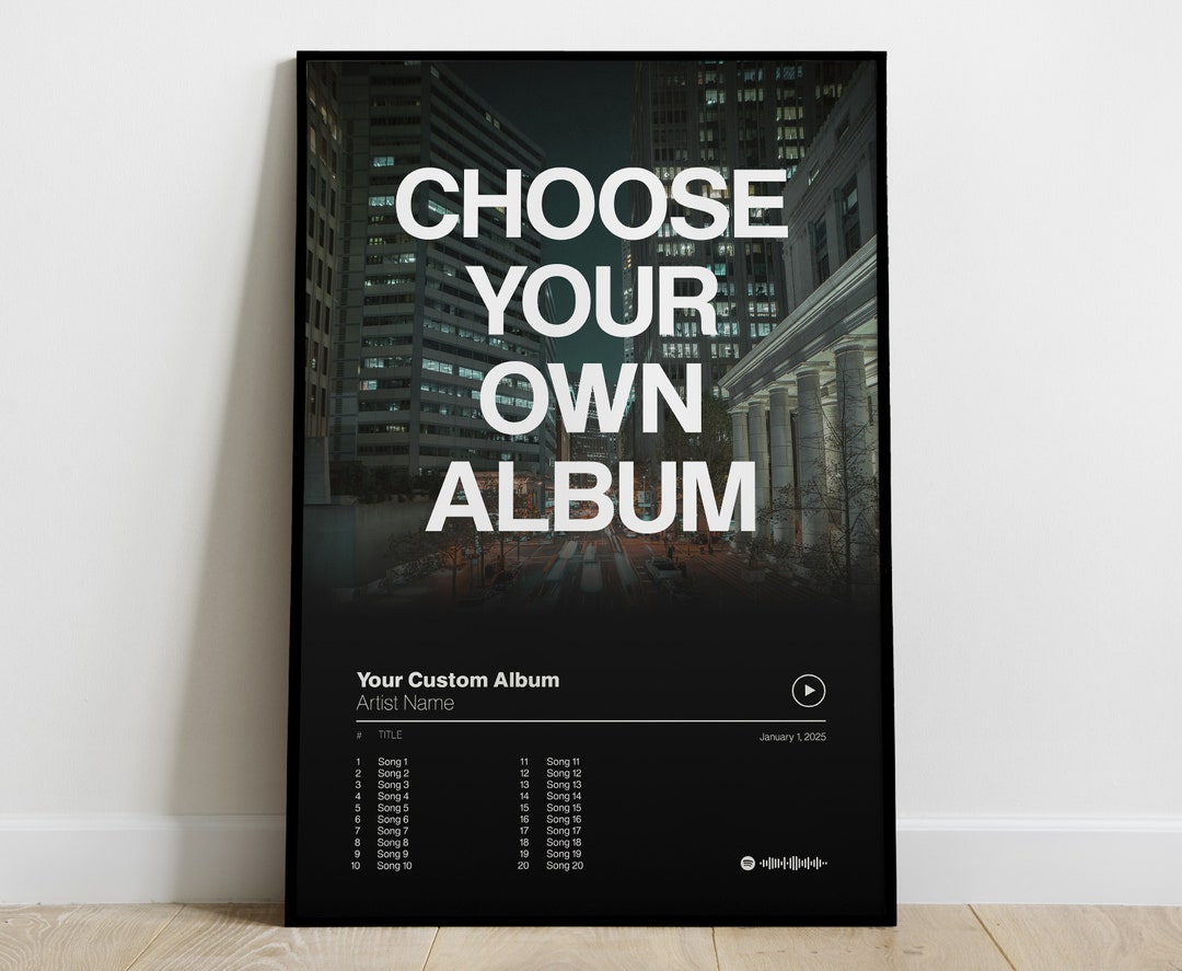 Custom Album Cover Poster Custom Album Poster Custom Music - Etsy