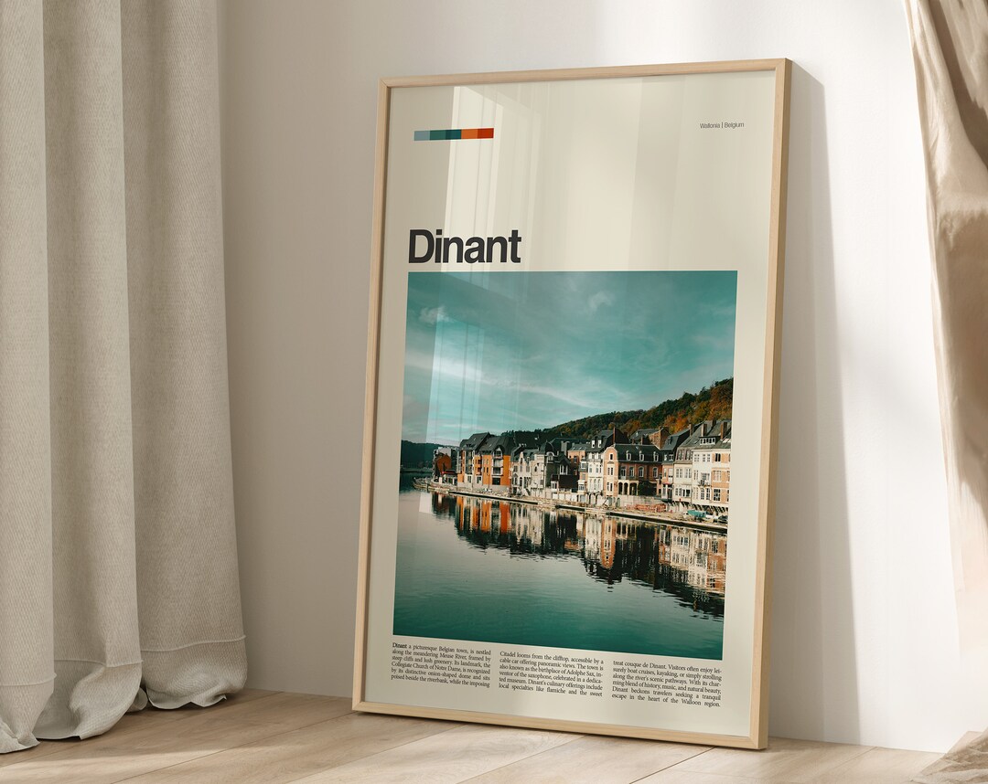 Dinant Print, Dinant Wall Art, Dinant City Poster, City Travel Prints ...