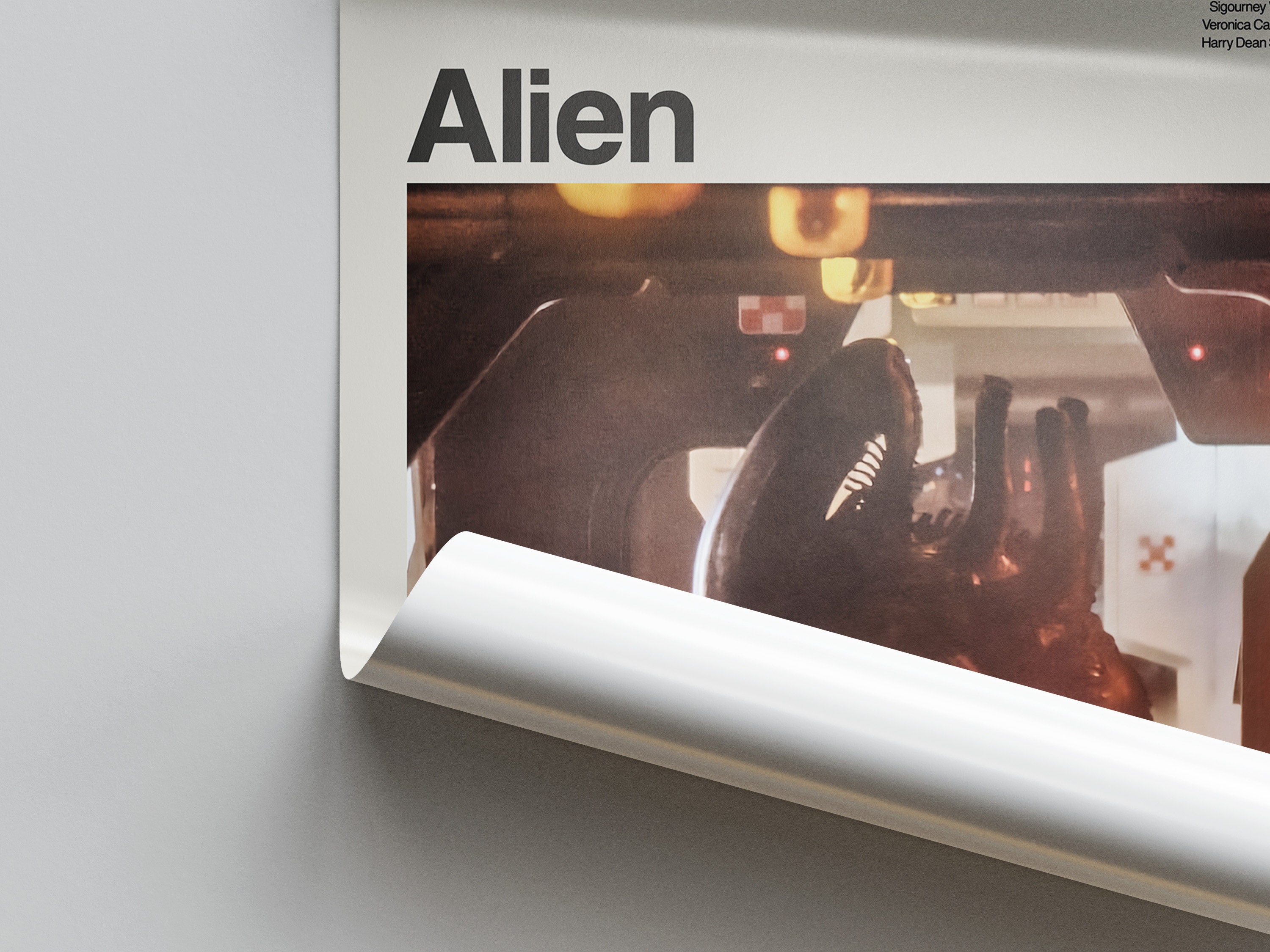 Alien Movie Poster Modern Movie Poster Print sold by Docudrama French ...