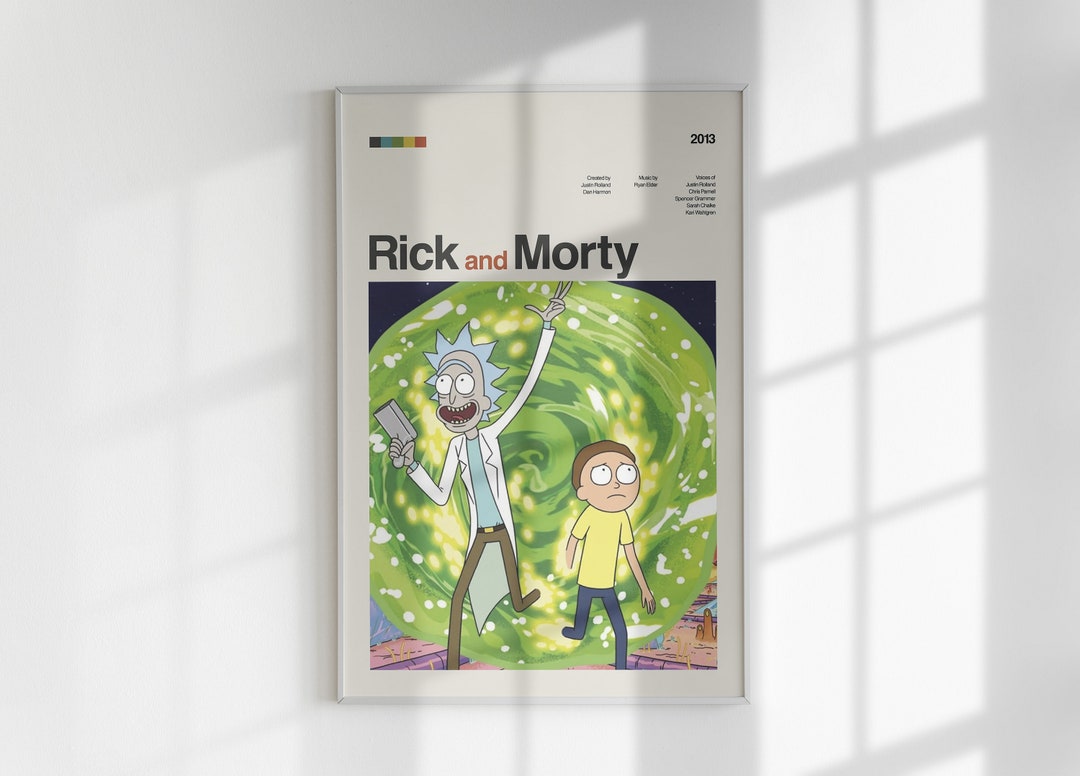 Rick and Morty Poster Modern Tv Series Poster Print Rick and - Etsy UK