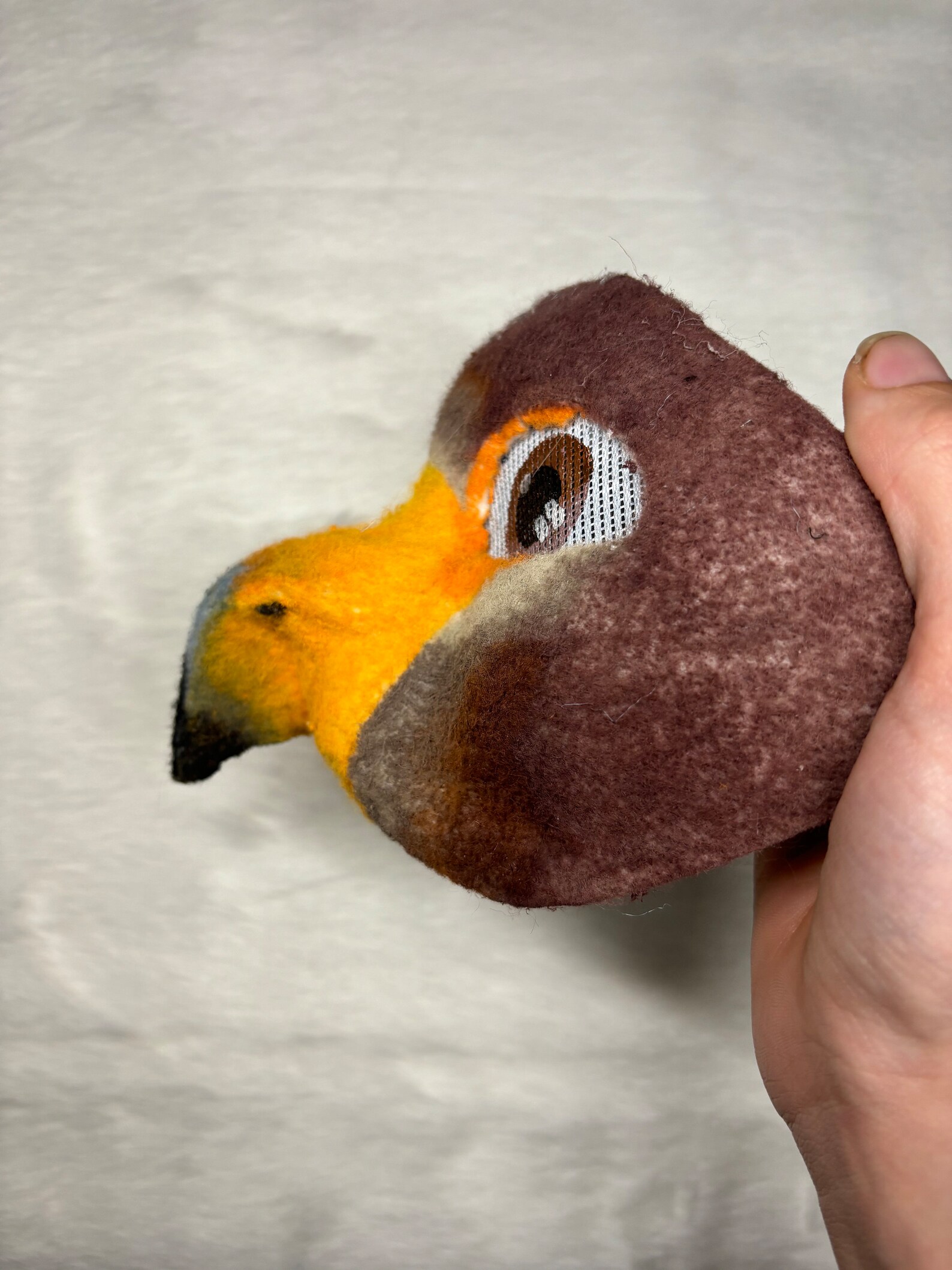 Felted/furred Hawk Therian Mask for Quadrobics and Fursuiting - Etsy