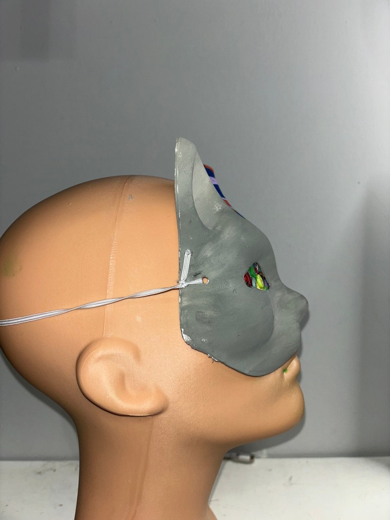 Painted Cat/therian Mask for Quadrobics/decoration - Etsy