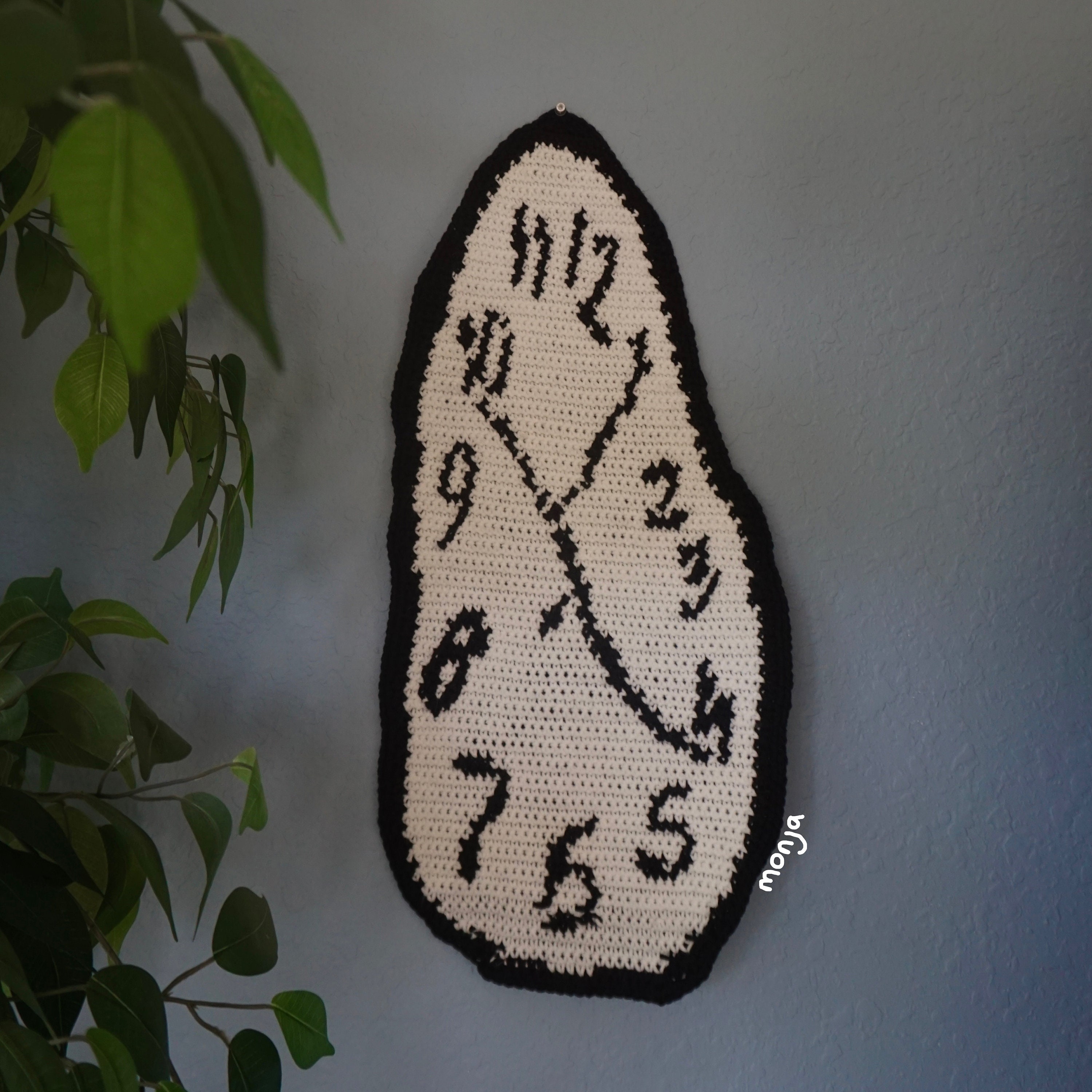 Melting Clock Crochet Pattern: Tapestry Graphgan (digital Download) - Etsy