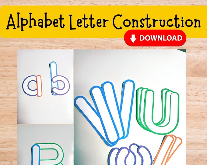 Alphabet Letter Builder for Preschool/kindergarten- Create Uppercase ...