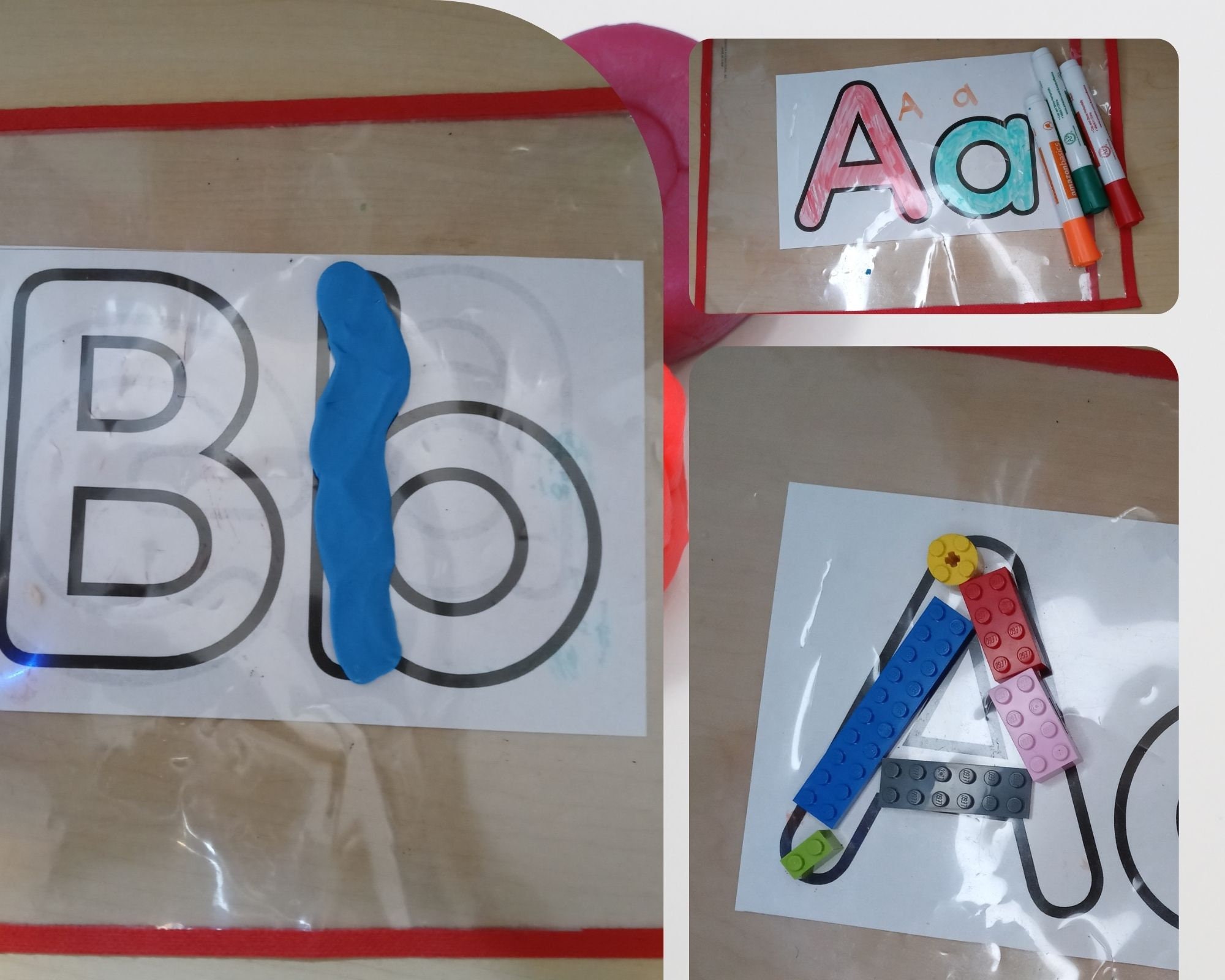 ABC Play-doh Mats Printable Letter Recognition, Sensory Learning for ...
