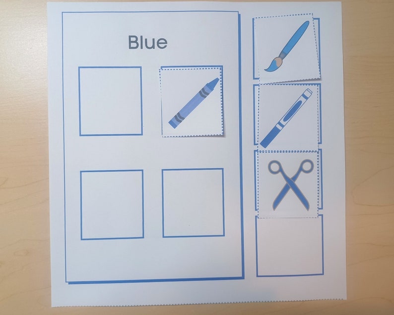 Printable Color Matching Activity for Toddlers, Preschool, and ...