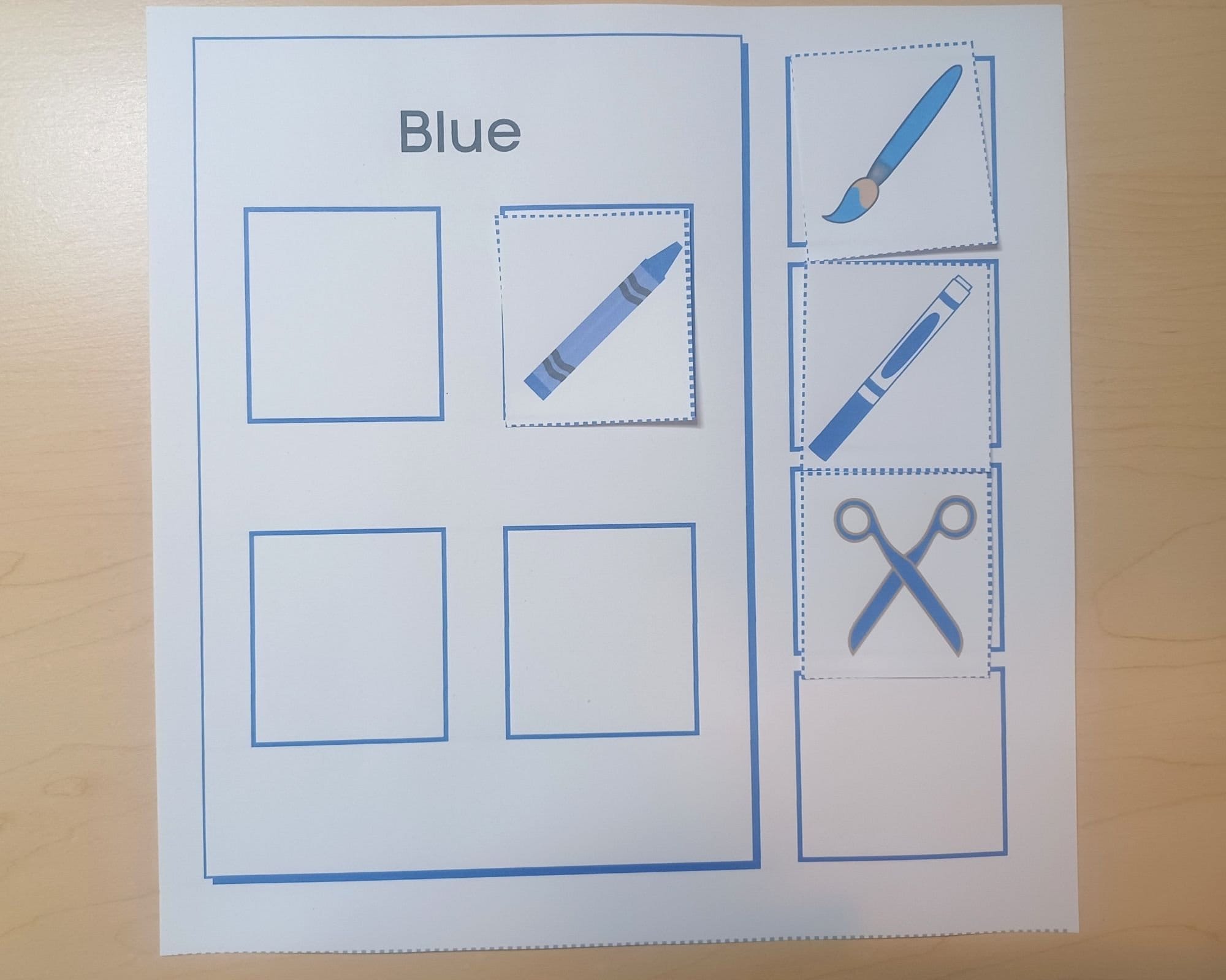 Printable Color Matching Activity for Toddlers, Preschool, and ...