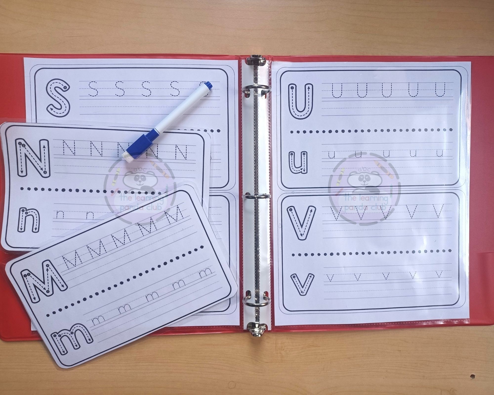 Printable Alphabet Tracing Cards, Uppercase and Lowercase for Toddlers ...