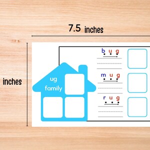 CVC Word Mats Printable- Tap, Blend, Read, Write and Match Activity ...
