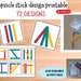 Printable Popsicle Stick Pattern Cards for Toddler, Preschool ...