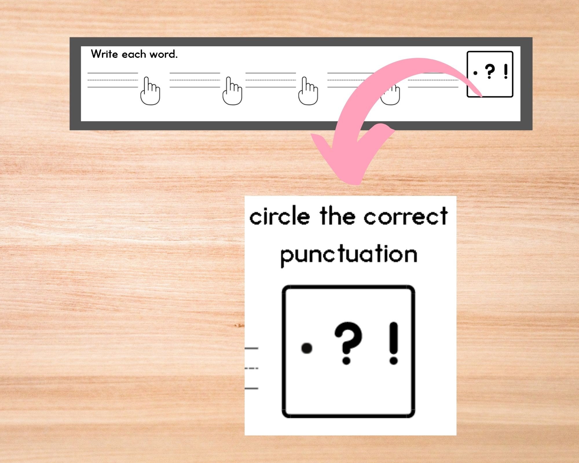 Sentence Writing Graphic Organizer Printable: for Kindergarten, 1st ...
