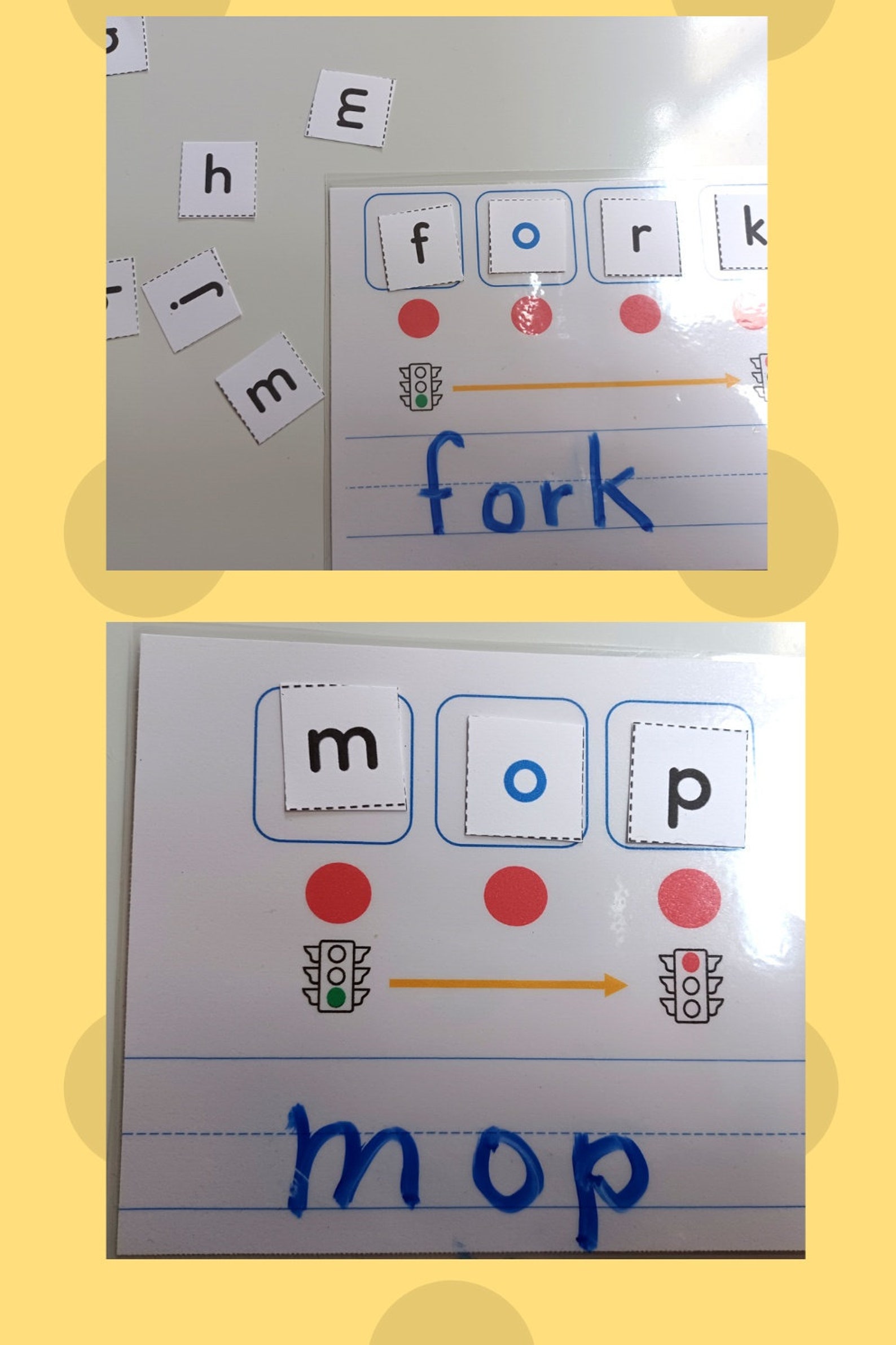 Sound Boxes/word Mapping Cards: Phonics, Kindergarten, 1st Grade, Sound ...