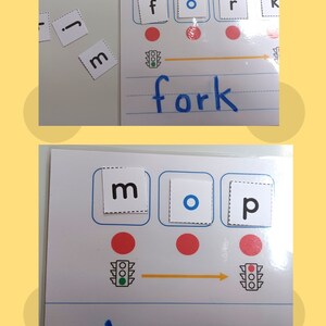 Sound Boxes/word Mapping Cards: Phonics, Kindergarten, 1st Grade, Sound ...