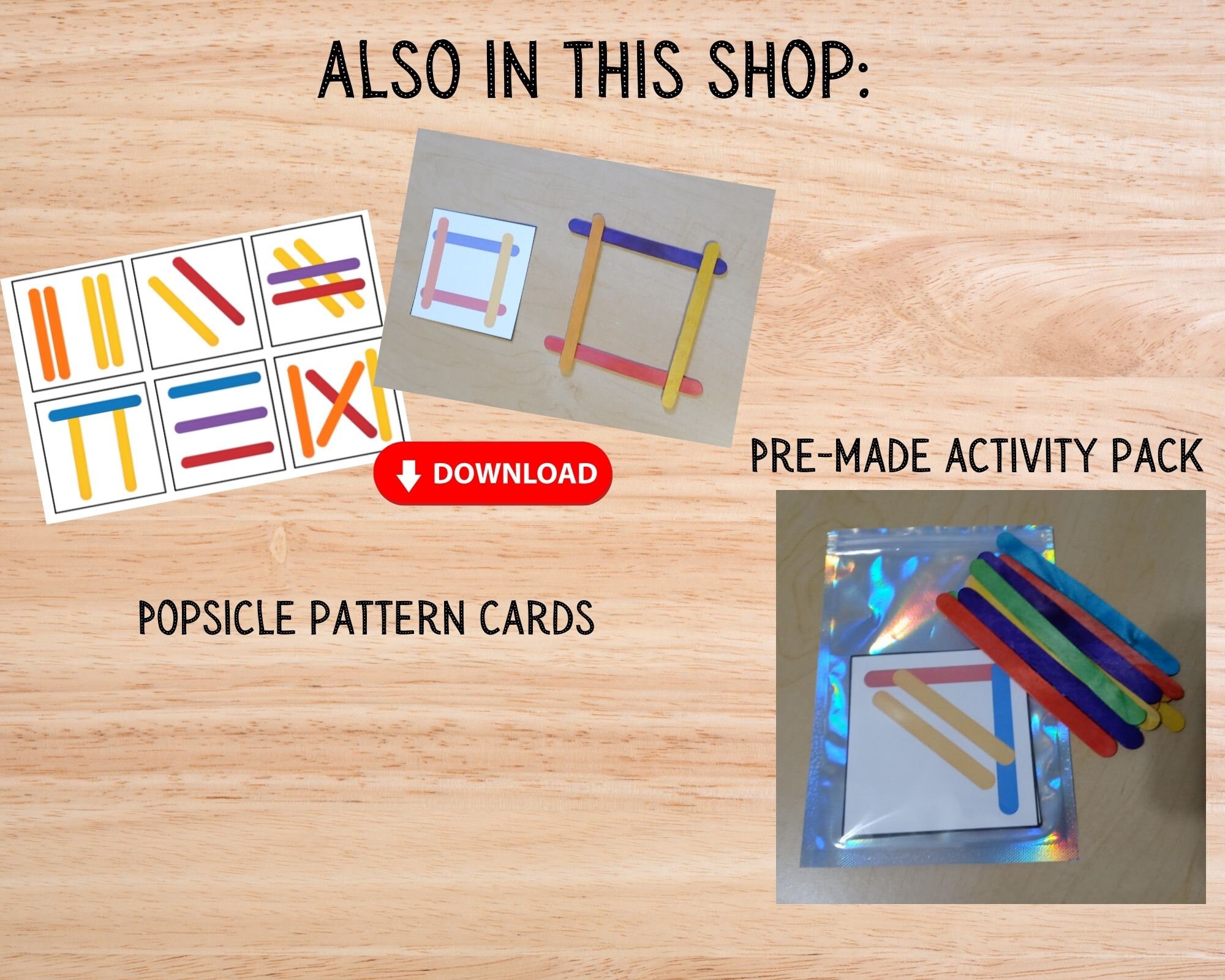 Flower Symmetry Matching Cards- Printable for Toddler, Preschool, and ...