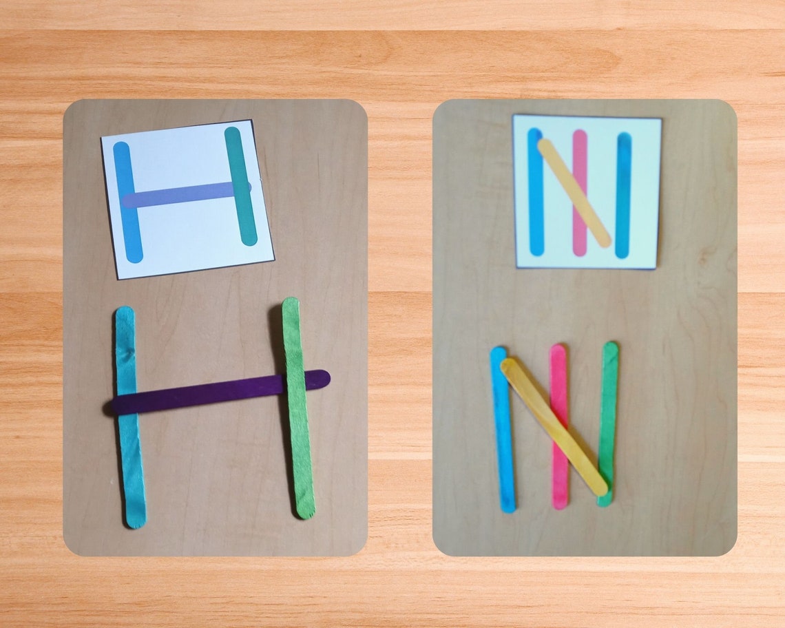 Printable Popsicle Stick Pattern Cards for Toddler, Preschool ...