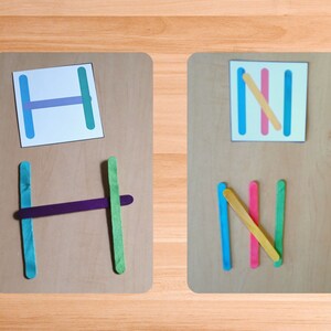 Printable Popsicle Stick Pattern Cards for Toddler, Preschool ...