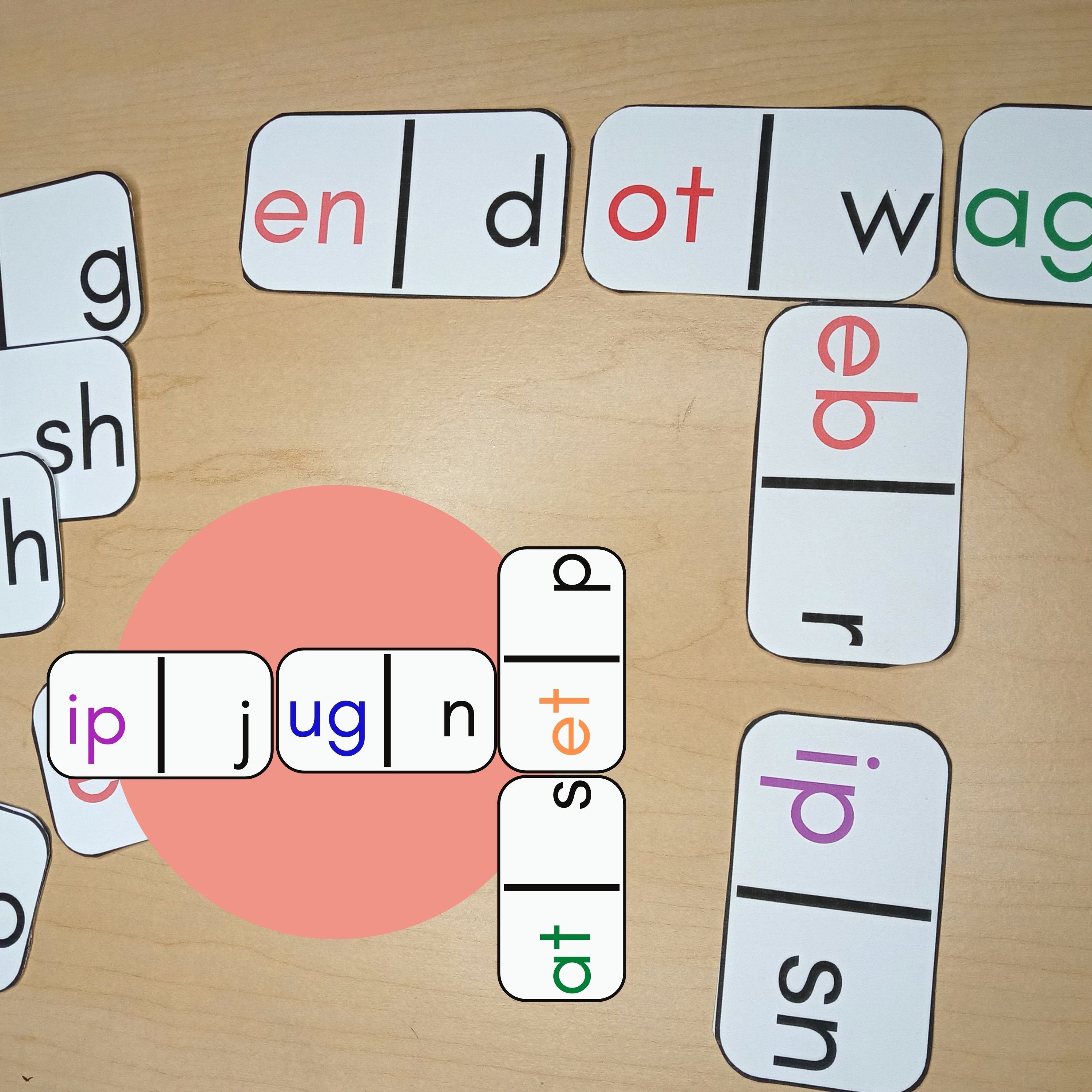 CVC and CCVC Printable Word Families Game-phonics Activity for ...