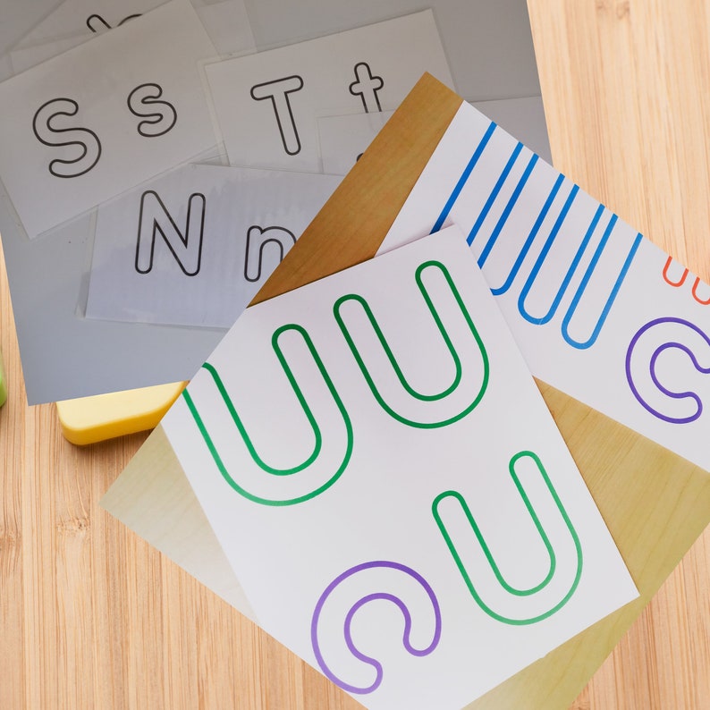 Sensory Alphabet Printables-letter Construction and Playdough Mat for ...