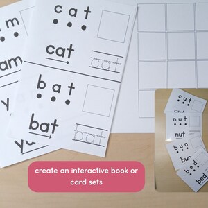 Printable CVC Tap It, Blend It, Read It, Activity for Preschool ...