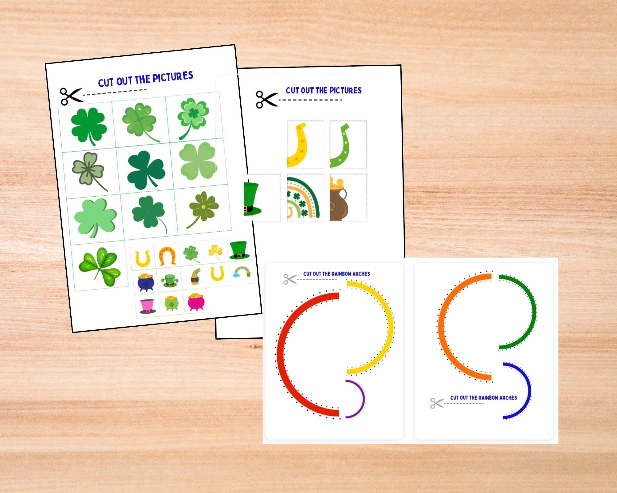 Printable Symmetry, Card Matching, Color Match and Pattern Activity ...