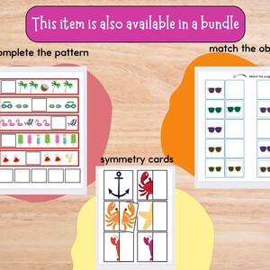 Printable Symmetry Cards- Toddler, Preschool and Kindergarten ...