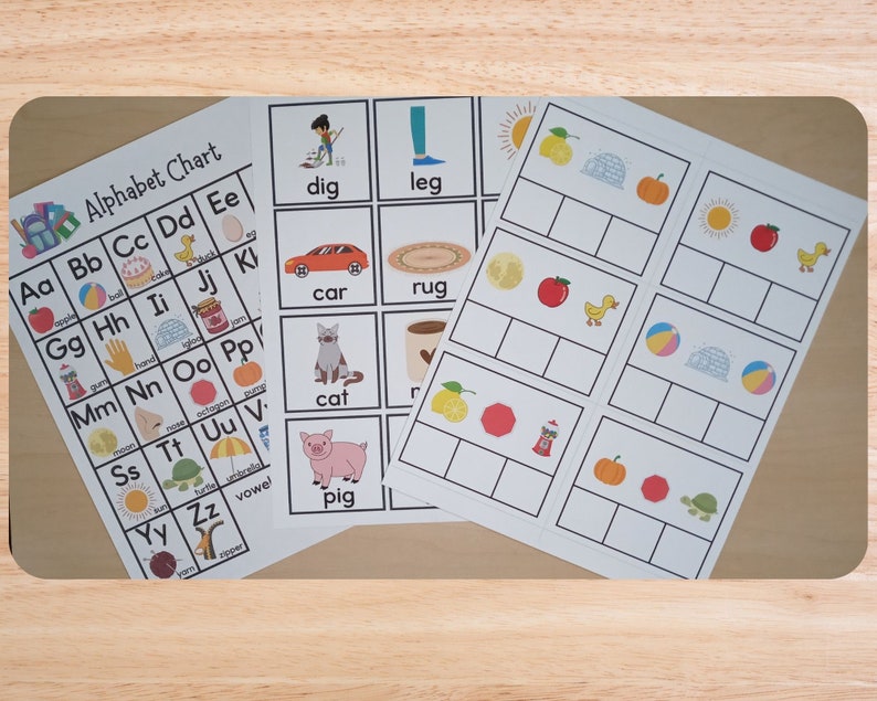 CVC and Cvce Printable Phonics Bundle- for Kindergarten and 1st Grade ...