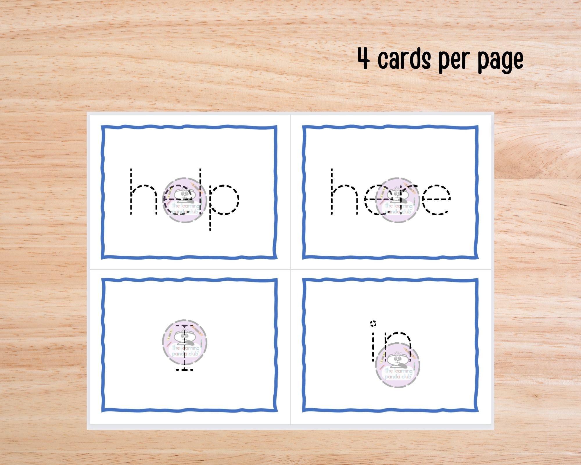 Printable Dolch's Pre-primer Tracing Cards- for Toddler, Preschool, and ...