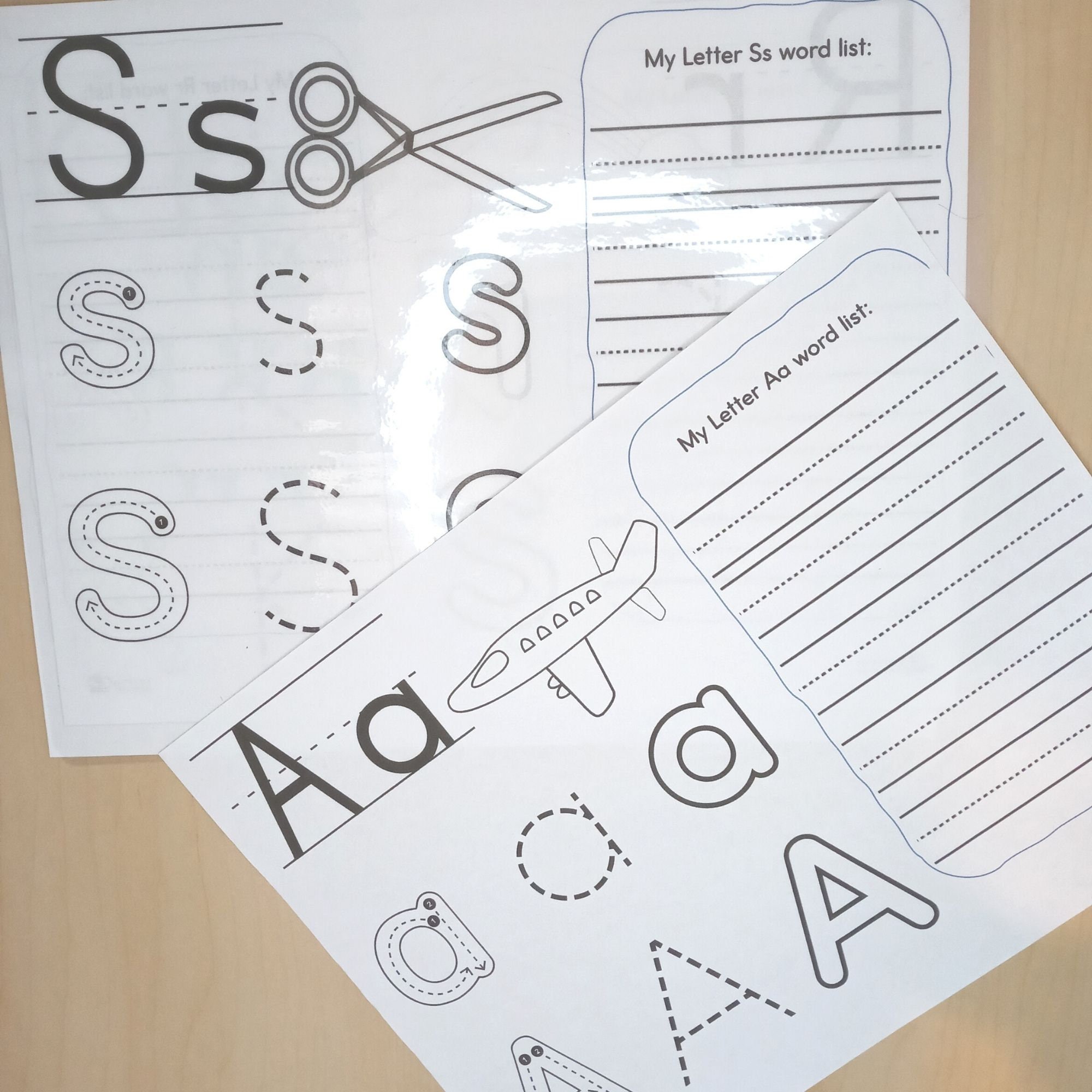 26 Alphabet Worksheet Letter Tracing, Playdoh Mat, Uppercase Lowercase ...