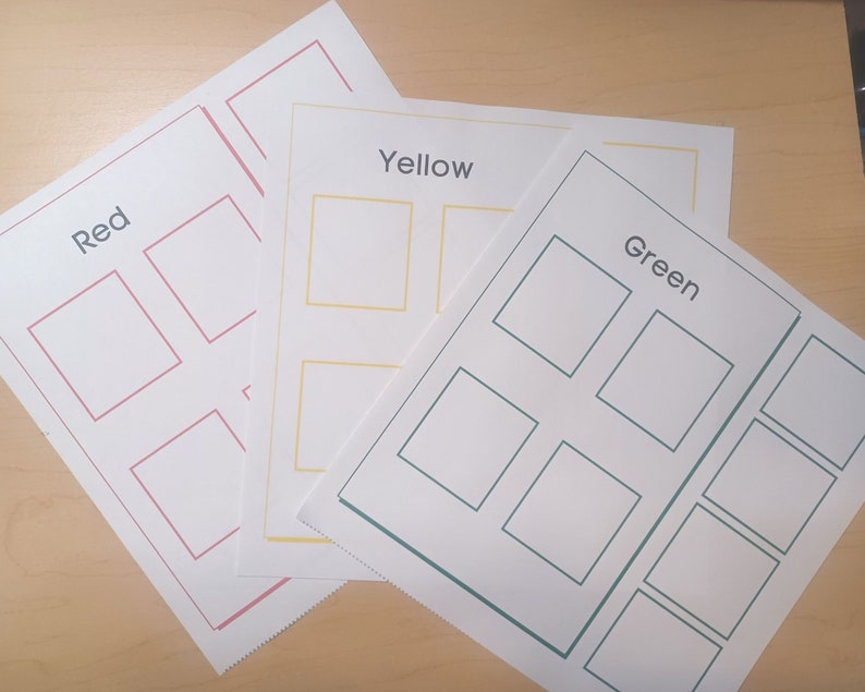 Printable Color Matching Activity for Toddlers Preschool and - Etsy