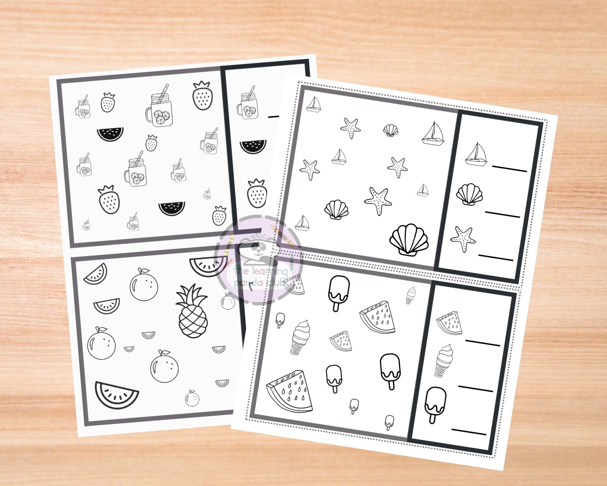 I Spy Counting Cards Printable- Toddler, Preschool, and Kindergarten ...