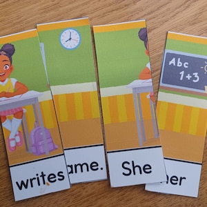 Sentence Building Printable- Sentence Writing Activity and Make a ...