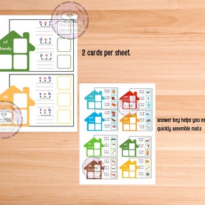 CVC Word Mats Printable- Tap, Blend, Read, Write and Match Activity ...