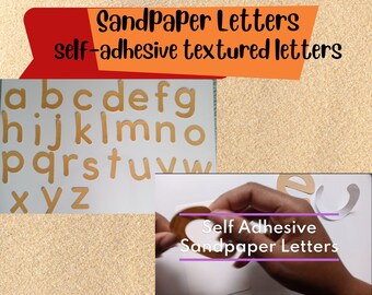 Sandpaper Letters Montessori - Etsy