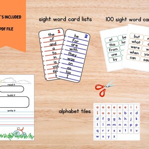 Printable Sight Word and CVC Builder- Read It, Build It, Write It, Fry ...