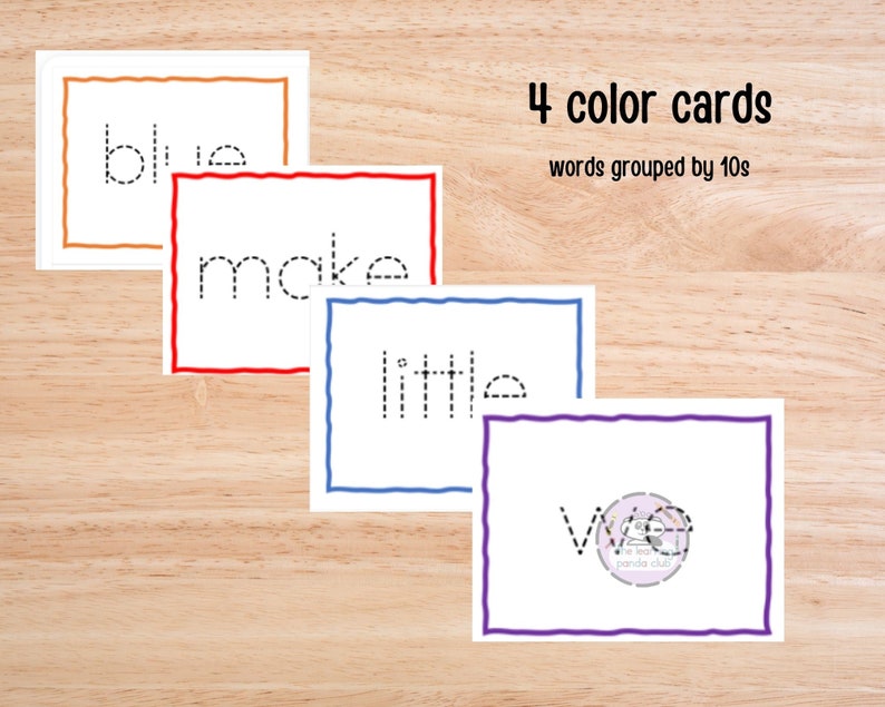 Printable Dolch's Pre-primer Tracing Cards- for Toddler, Preschool, and ...