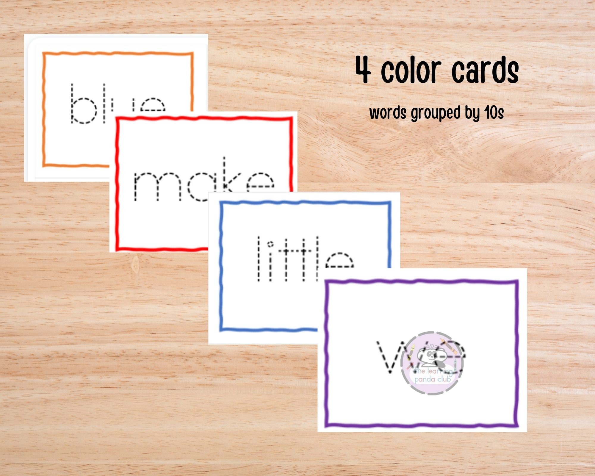 Printable Dolch's Pre-primer Tracing Cards for Toddler, Preschool, and ...