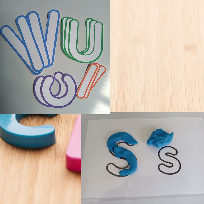 Sensory Alphabet Printables-letter Construction and Playdough Mat for ...