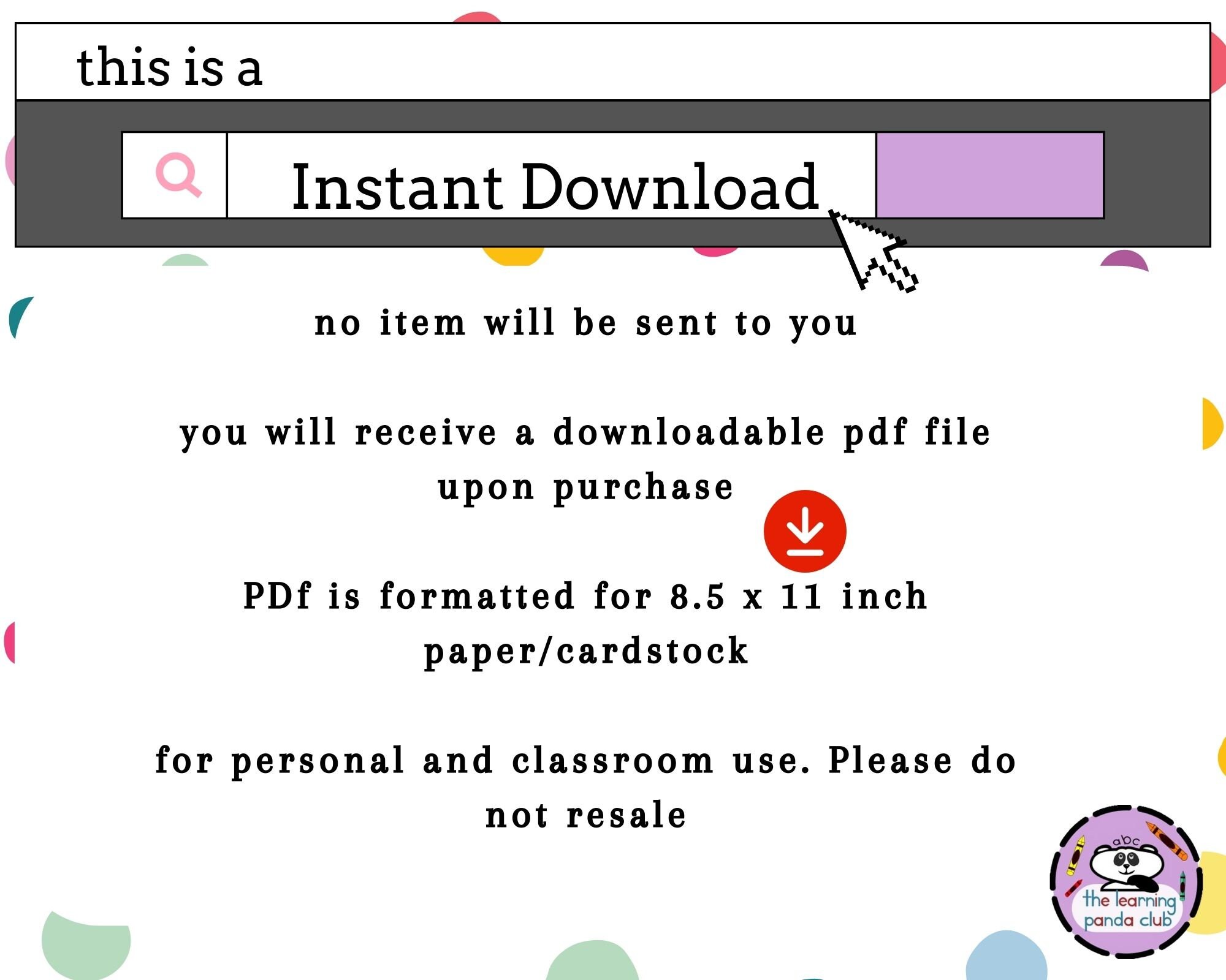 Flower Symmetry Matching Cards- Printable for Toddler, Preschool, and ...