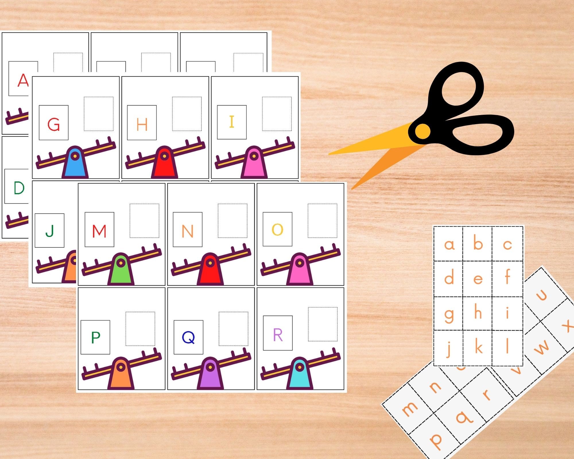 Uppercase and Lowercase Matching Activity for Preschool and ...